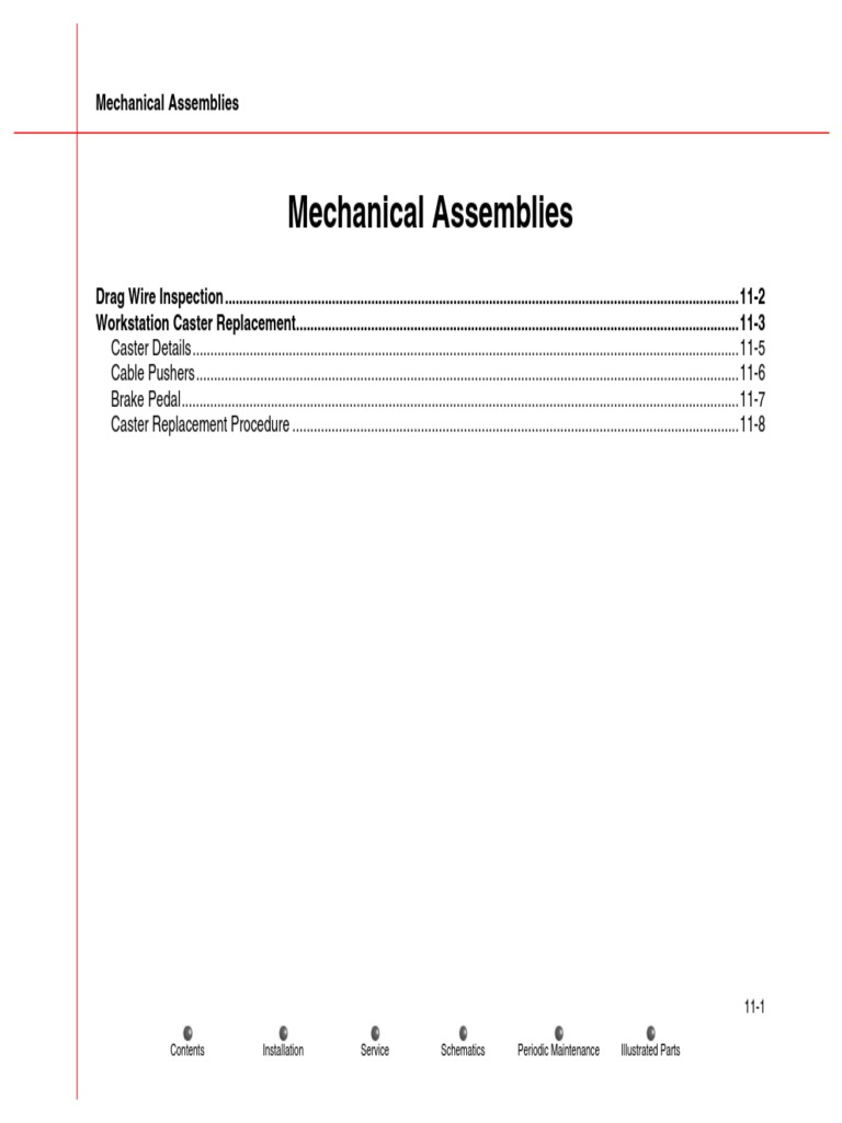 Mechanical Assemblies: Service Periodic Maintenance Schematics ...
