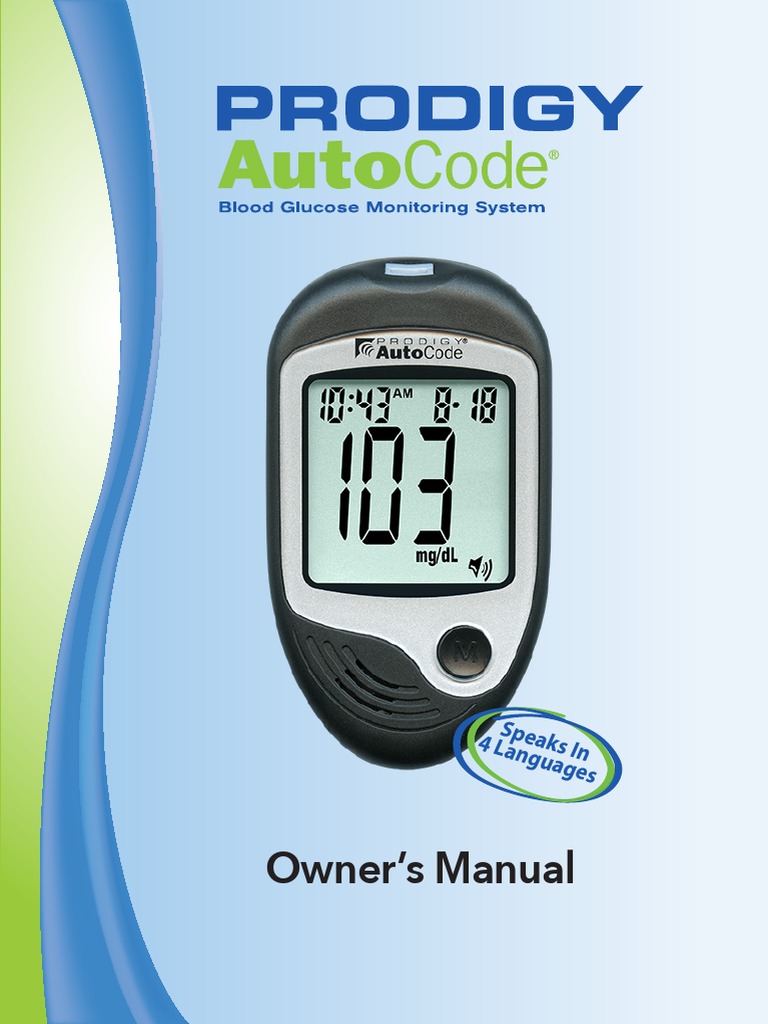 Owner's Manual: Speaks in 4 Languages | PDF | Hypoglycemia | Hyperglycemia