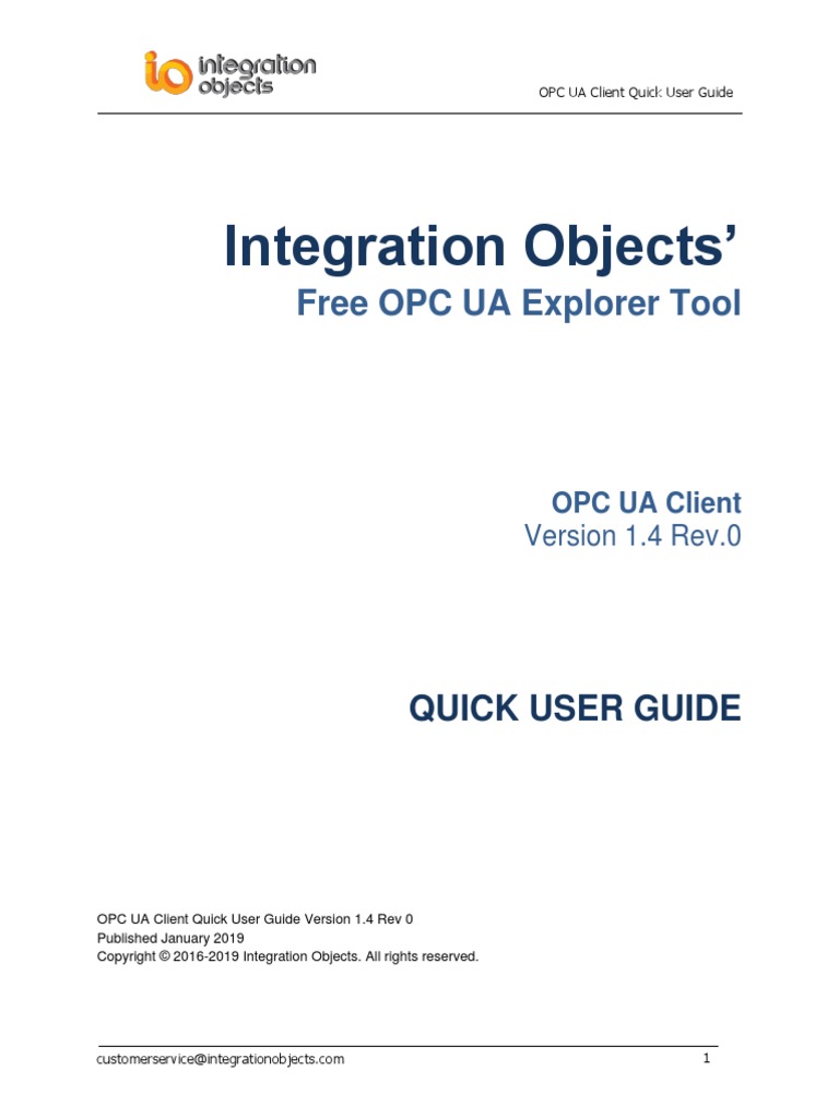 Integration Objects': Free OPC UA Explorer Tool | PDF | Client (Computing) | Server (Computing)