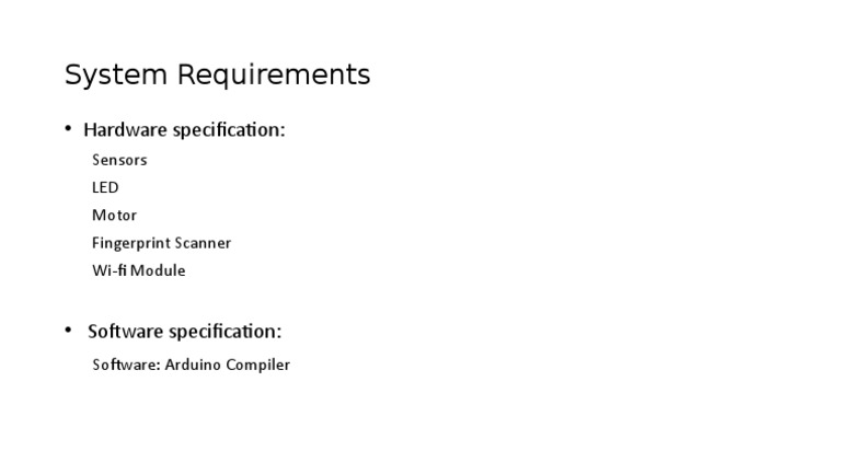 System Requirements | PDF