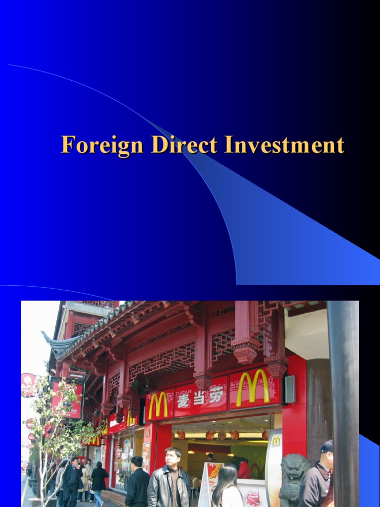 Foreign Direct Investment | PDF | Foreign Direct Investment ...
