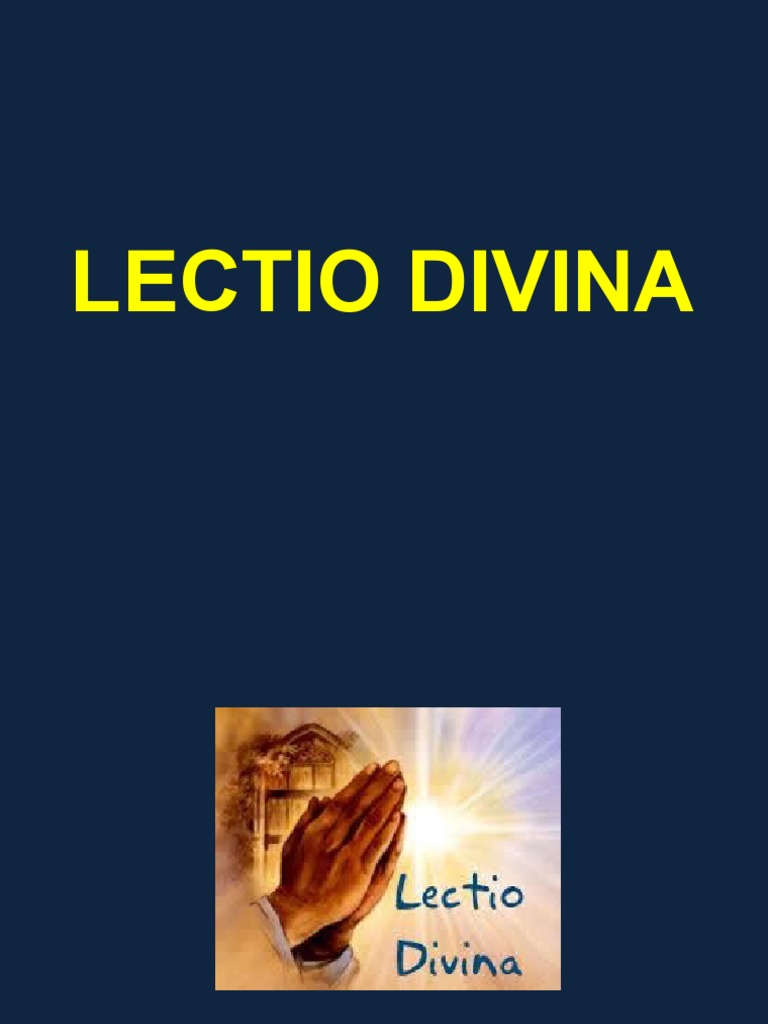 Lectio Divina | PDF | Jonás | Oración