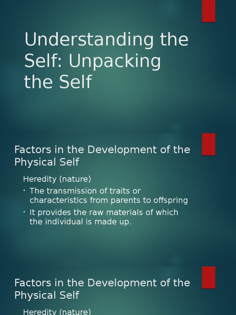 Factors Influencing Physical Self-Development | PDF | Self ...