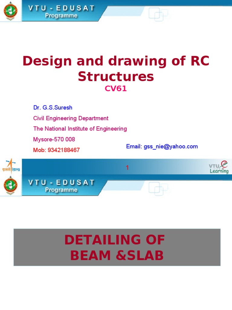 Slabs Beam Detailing | PDF | Beam (Structure) | Column