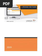 MyUnisa Moodle Student Guide | PDF | Menu (Computing) | Page Layout