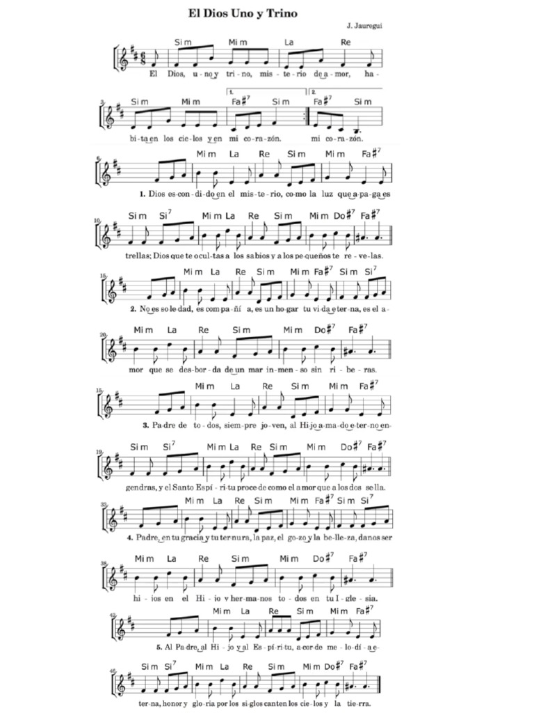 Dios Uno y Trino | PDF