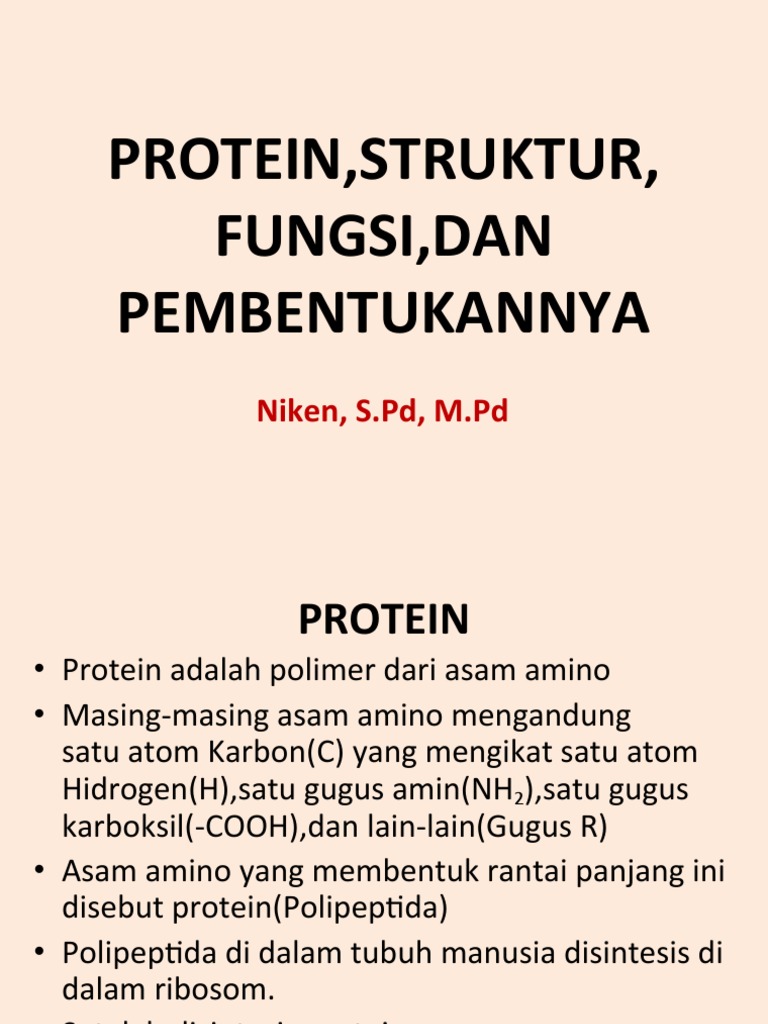 Struktur Kuartener Protein dan Fungsinya | PDF