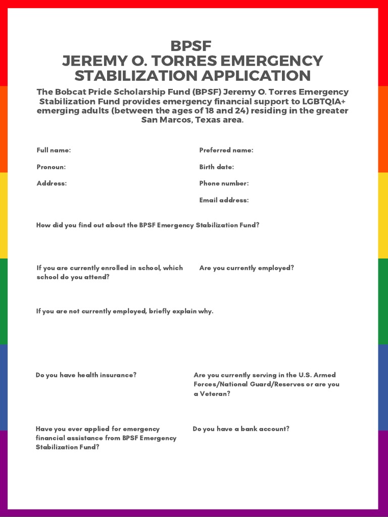 BPSF Application | PDF | Business