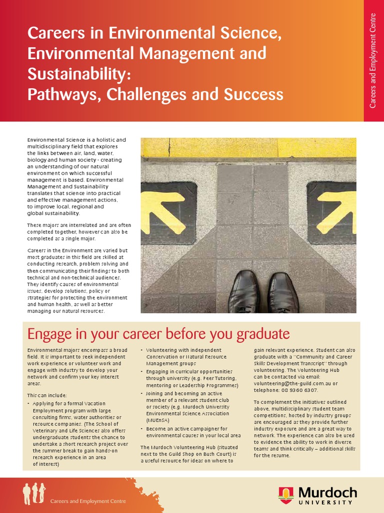 Careers in Environmental Science | PDF | Environmentalism | Sustainability