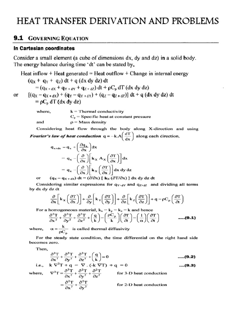 9 - Heat Transfer Problems | PDF