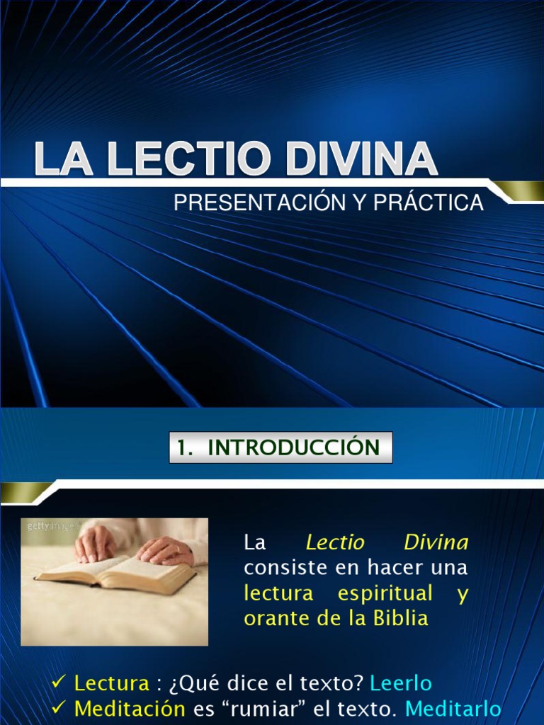 Pasos para la Lectio Divina | PDF | Oración | Biblia