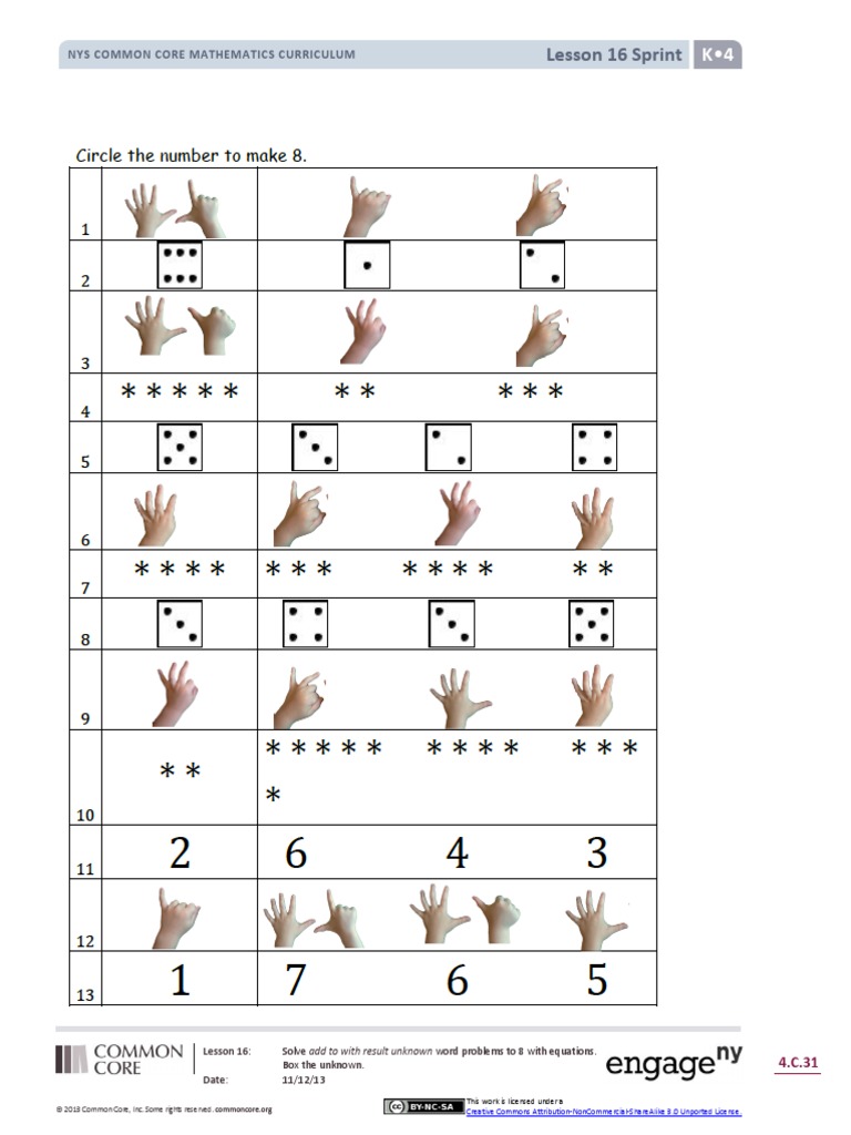 Lesson 16 Sprint | PDF