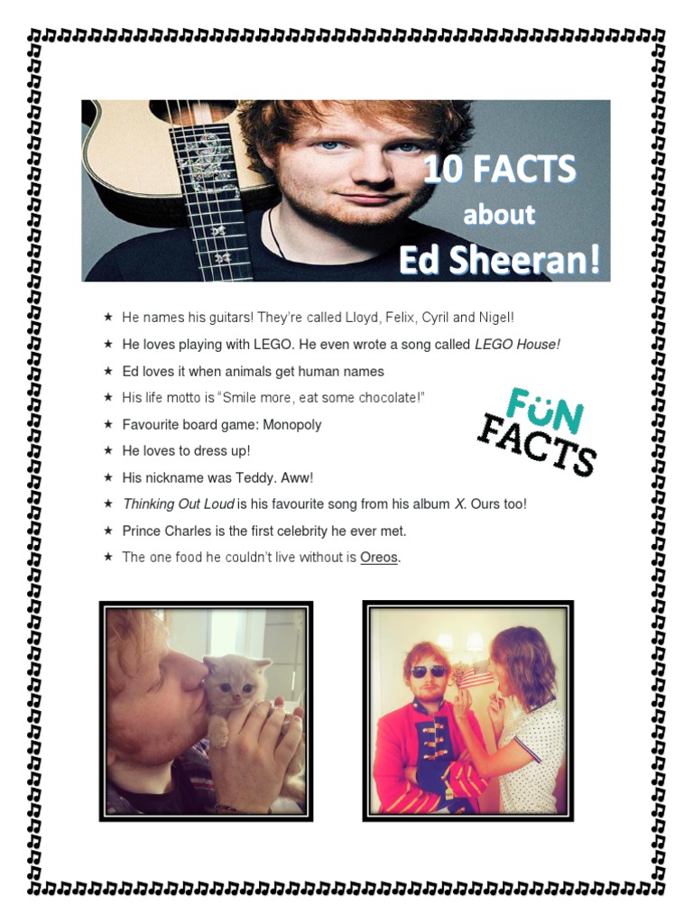 Fun Facts-Ed Sheeran | PDF