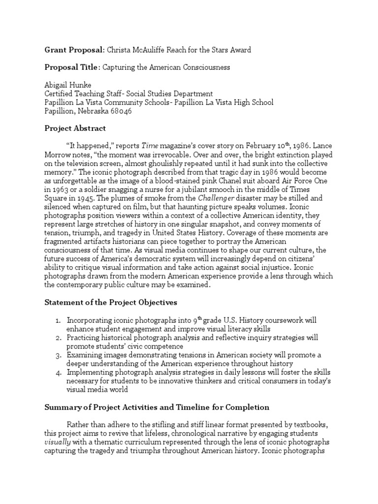 Grant Proposal | PDF | Rubric (Academic) | Literacy