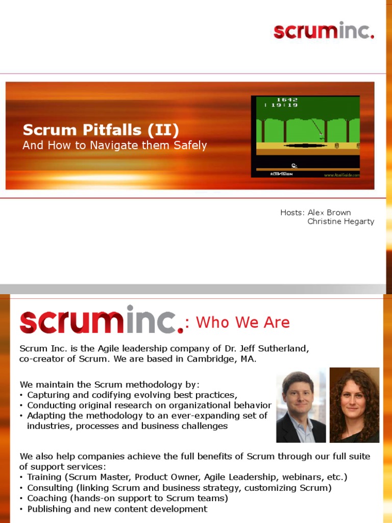 Scrum Pitfalls II Webinar v4 | PDF | Scrum (Software Development ...