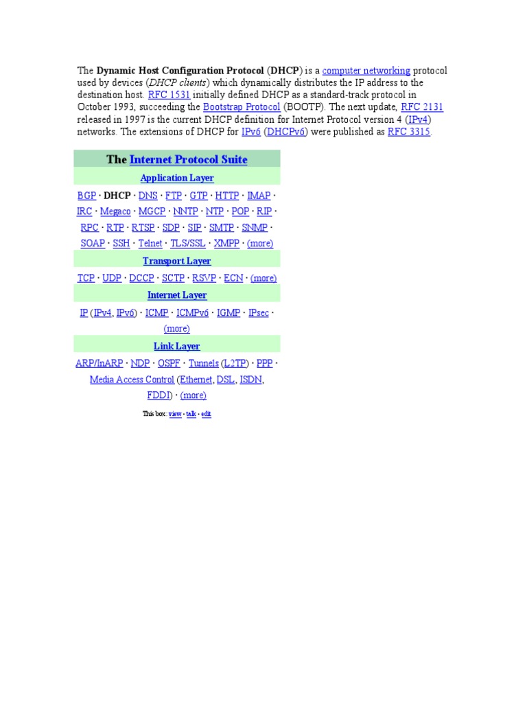 Internet Protocol Suite: Computer Networking RFC 1531 Bootstrap ...