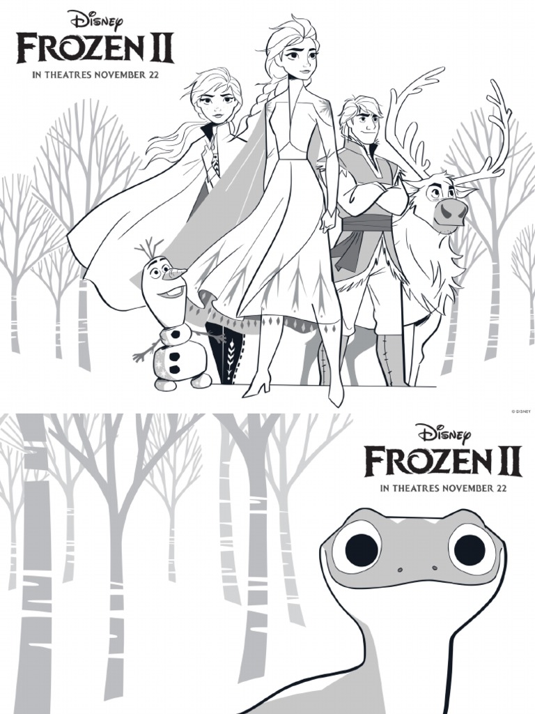 Dibujos para Colorear Frozen 2 PDF | PDF
