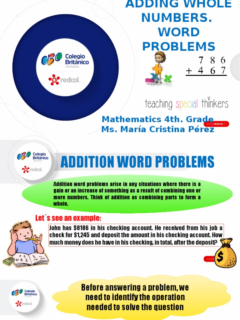 Addition Word Problems | PDF | Cognition | Teaching Mathematics