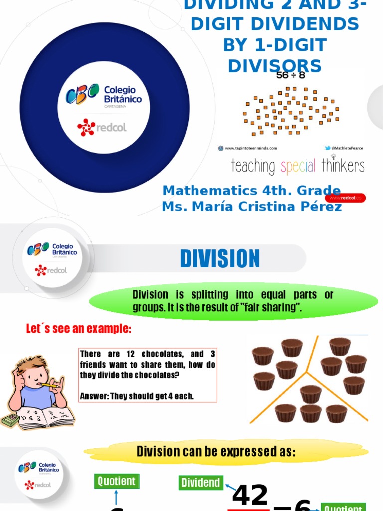 Division of 2 and 3-Digit Dividends by 1-Digit Divisors | PDF ...