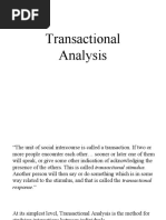 Transactional Analysis Questionnaire | PDF | Social Institutions | Social Science