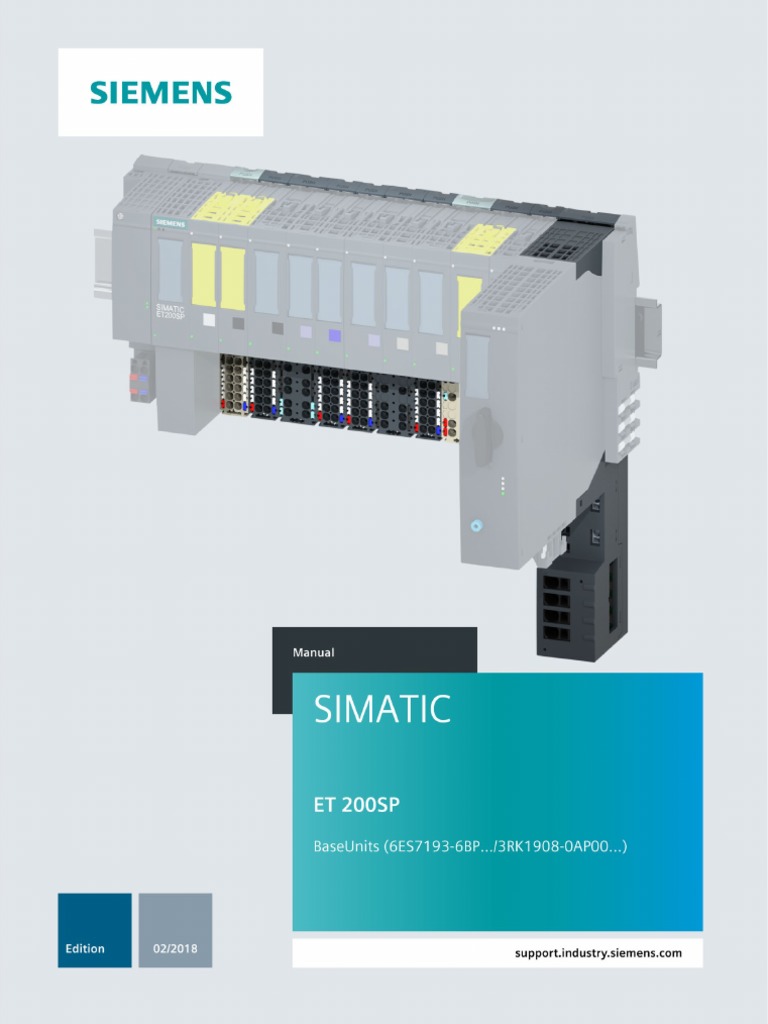 Et200sp Base Units Manual en-US en-US PDF | PDF | Documentation ...