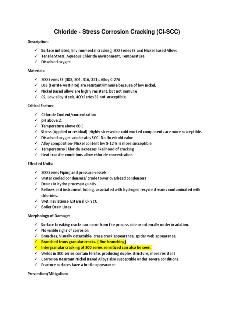 API 571 Notes Important | PDF | Corrosion | Fracture