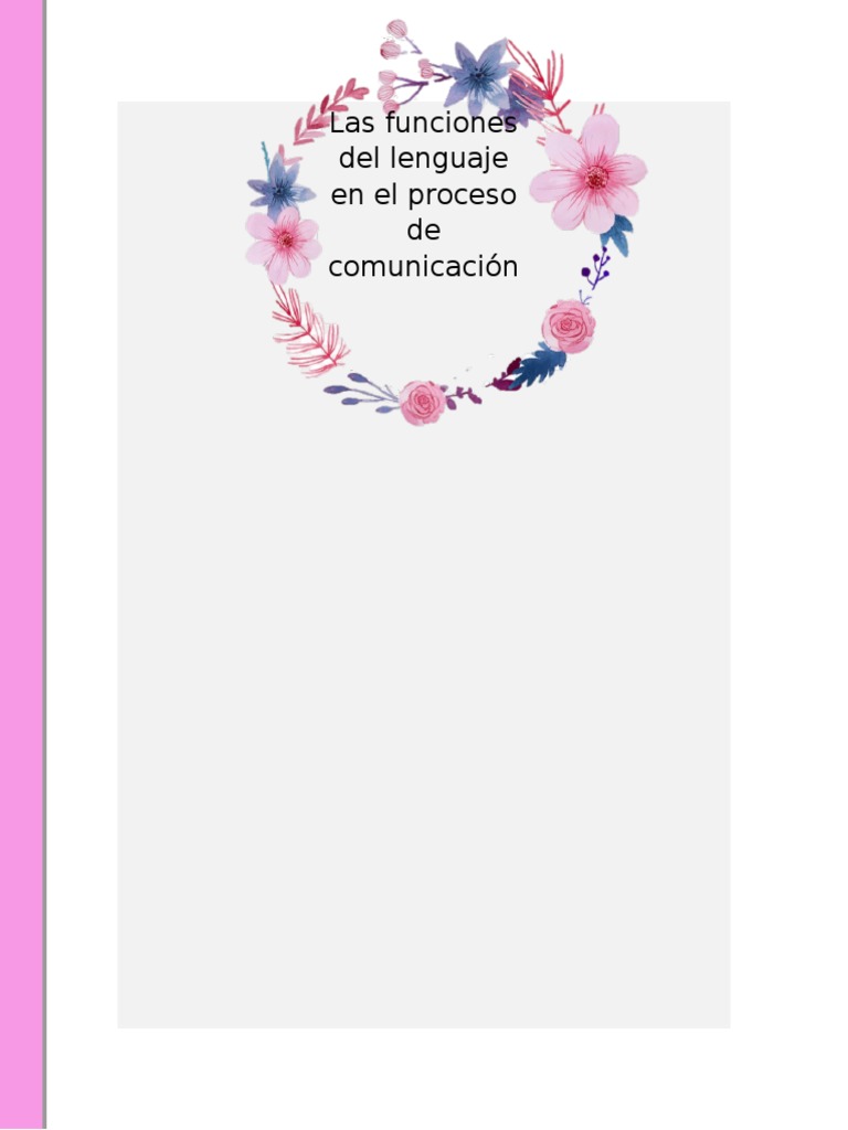 Funciones del Lenguaje y Comunicación | PDF | Comunicación ...