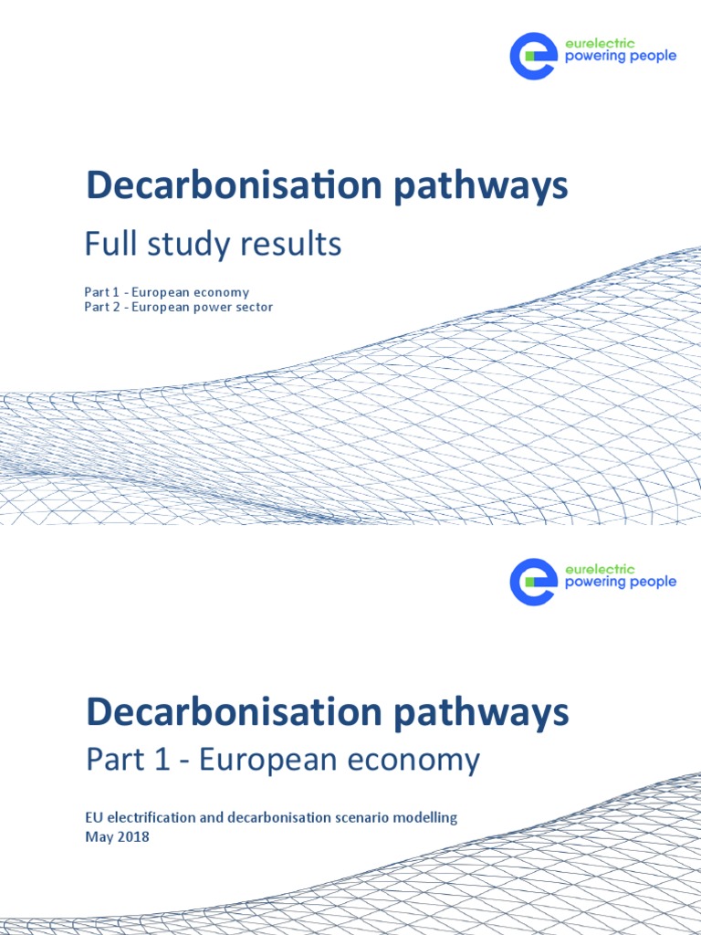 EU Decarbonization Pathways to 2050 | PDF | Low Carbon Economy | World ...