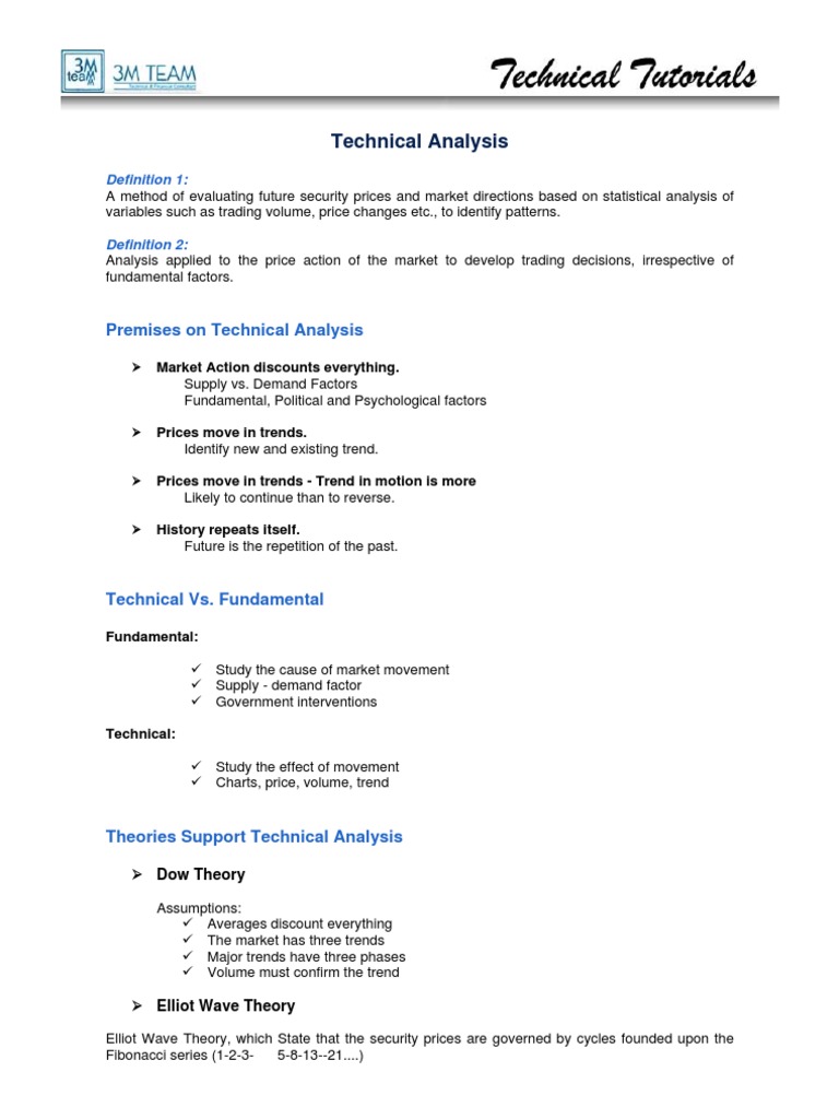 Technical Tutorials 03 | PDF | Market Trend | Technical Analysis