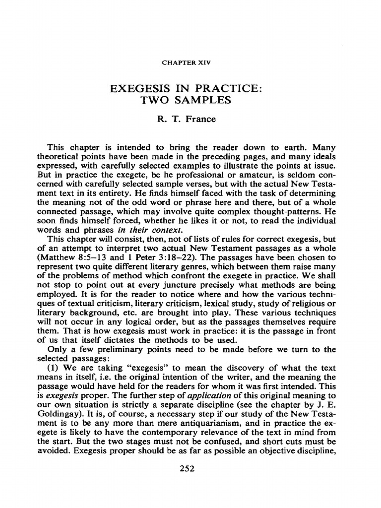 Sample of Exegesis PDF | PDF | Gospel Of Matthew | Exegesis