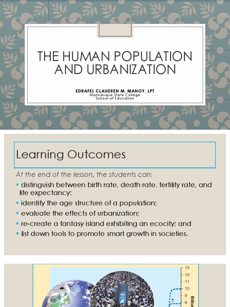 Human Population and Urbanization Insights | PDF | Sustainable City ...
