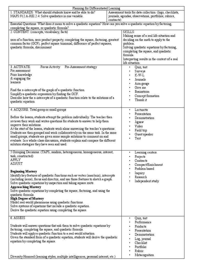 Ta Example | PDF | Quadratic Equation | Equations