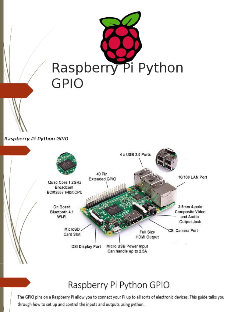 Exploring Raspberry Pi GPIO Pin Numbering Systems: A Guide to GPIO.BOARD and GPIO.BCM Options | PDF