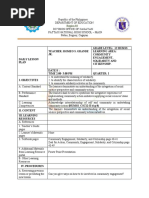 Semi-Detailed Lesson Plan - Community Engagement | PDF | Learning ...