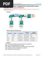 3.4.6 Lab - Configure VLANs and Trunking - Docx FFF | PDF | Ciencias de la Computación | Redes