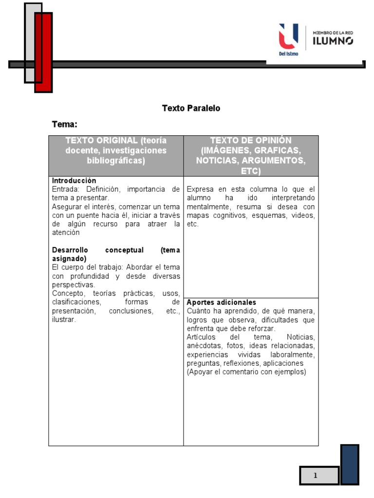 Formato Texto Paralelo | PDF