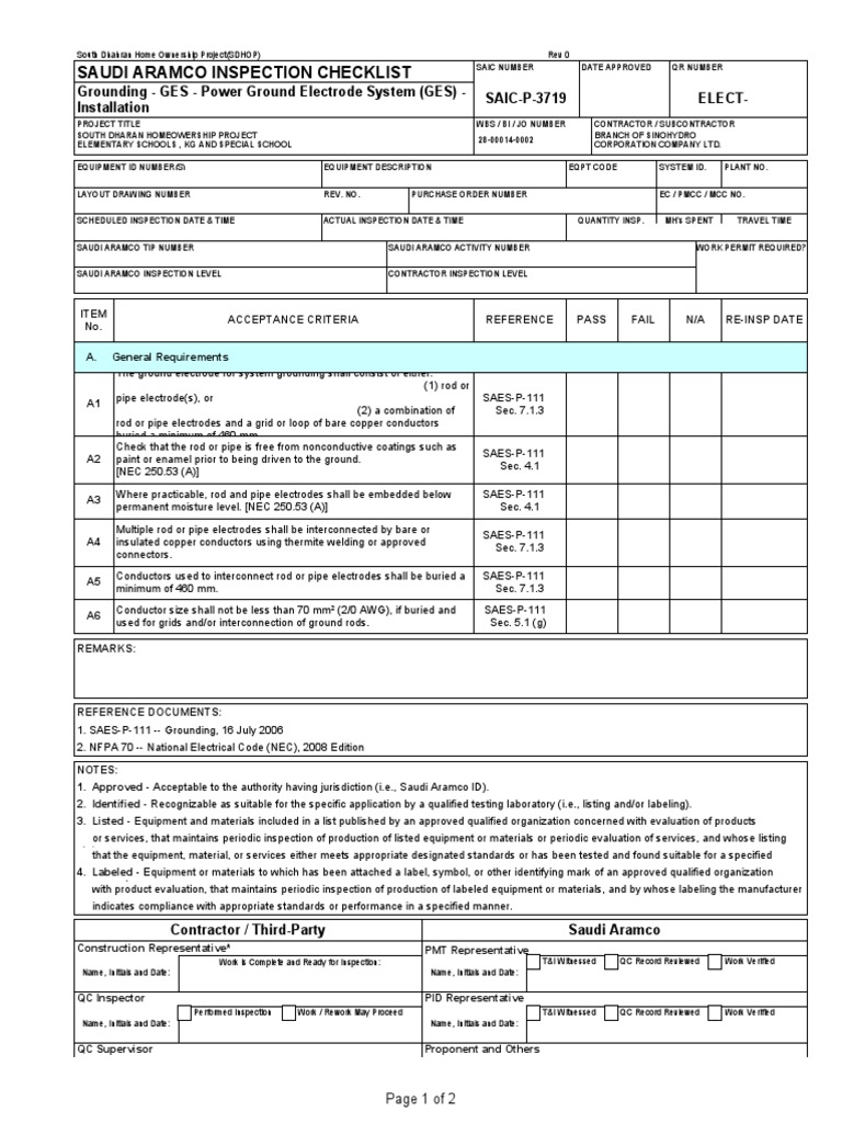 SAIC-P-3719 Rev 0 | Download Free PDF | Manufactured Goods | Electricity