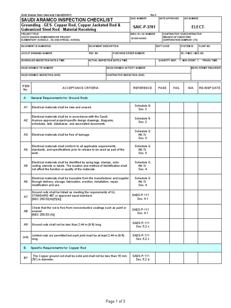 SAIC-P-3701 Rev 0 | PDF