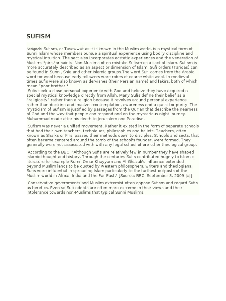 Sufism | PDF