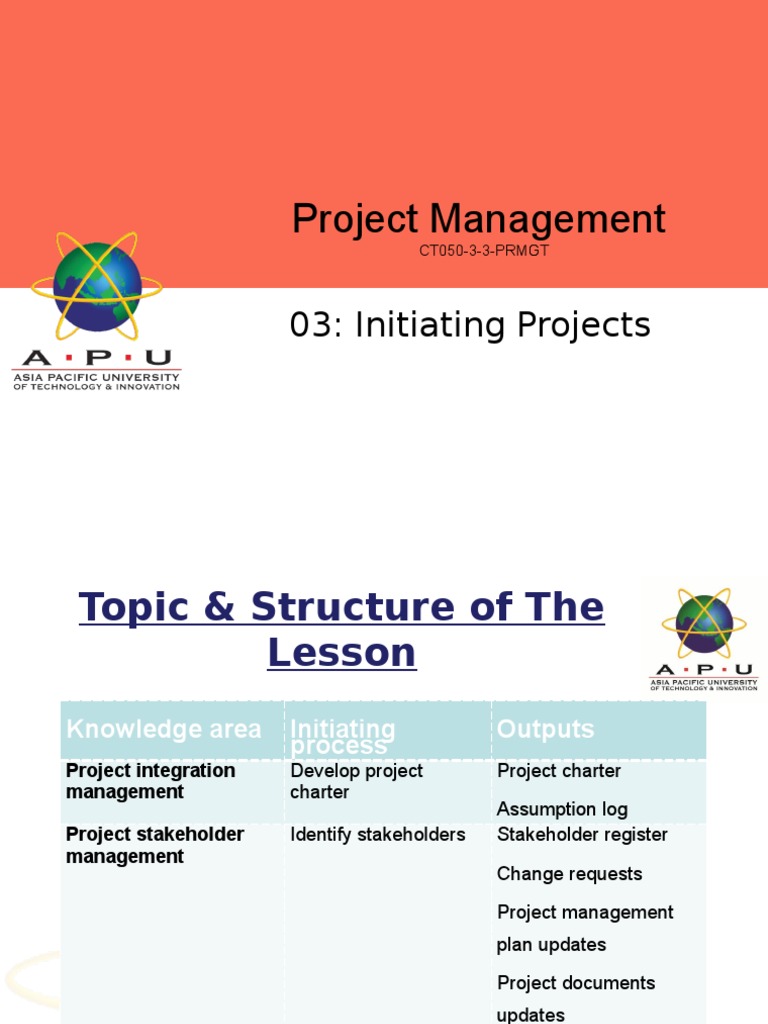 03 Initiating Projects | PDF | Project Management | Agile Software ...
