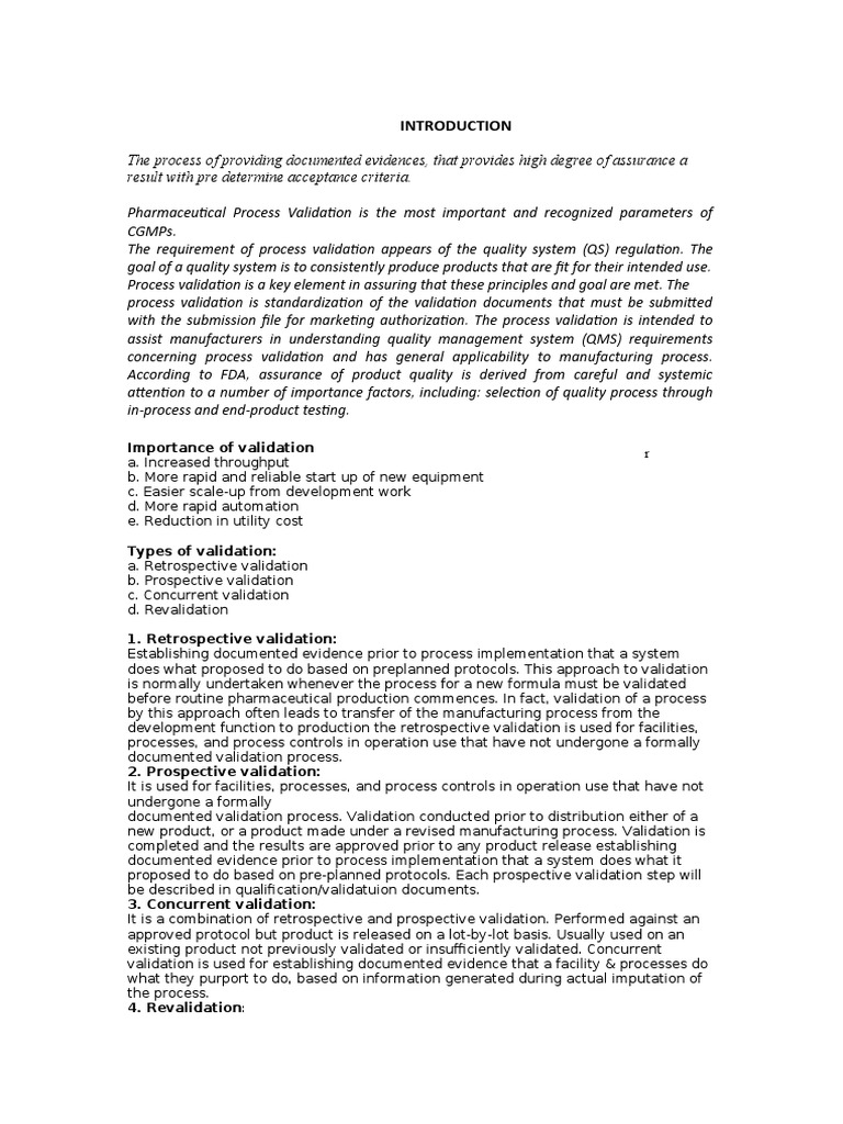 Importance of Validation | PDF | Verification And Validation | Specification (Technical Standard)