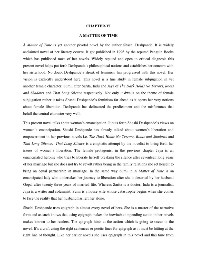 12 - Chapter-6 A Matter of Time-1 PDF | PDF | Hamlet | Divorce