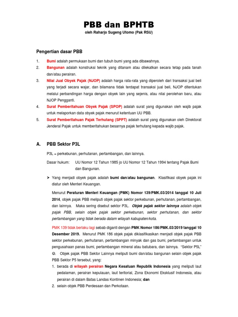 PBB Dan BPHTB | PDF