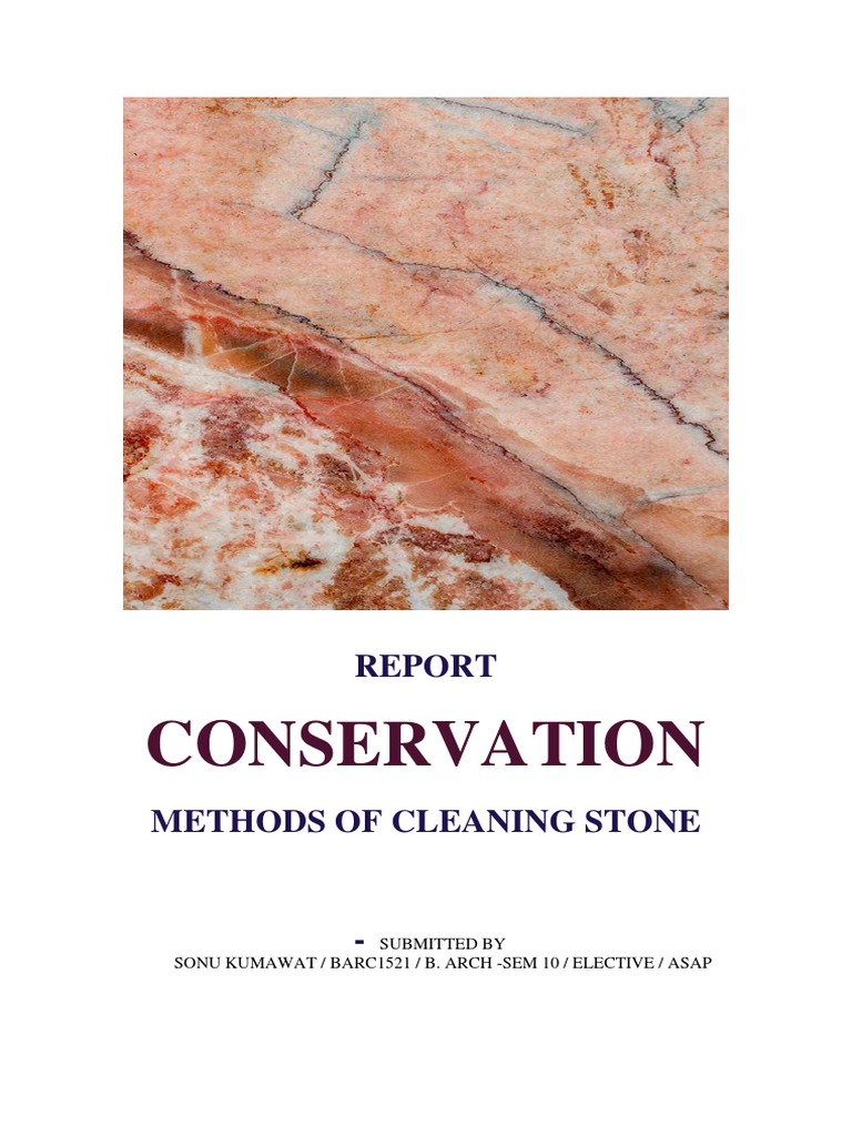 Conservation Report PDF | PDF | Rock (Geology) | Mortar (Masonry)