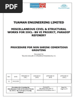 Check List For Grouting Work: Material Checking | PDF