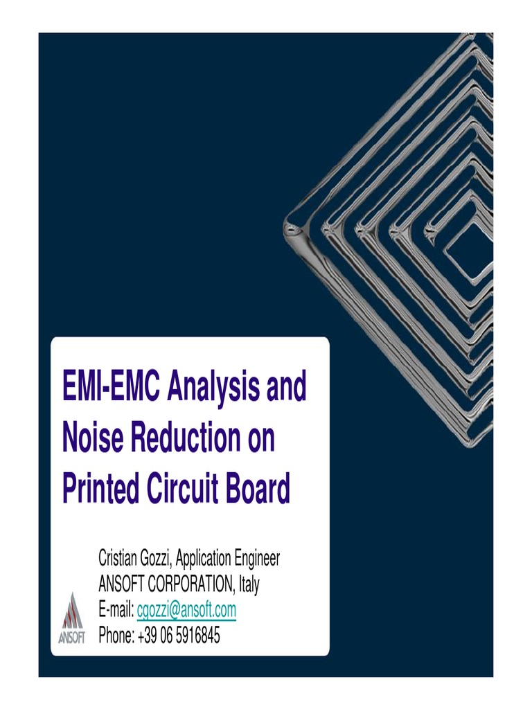 EMI-EMC Analysis and Noise Reduction On PCB | PDF | Electromagnetic ...