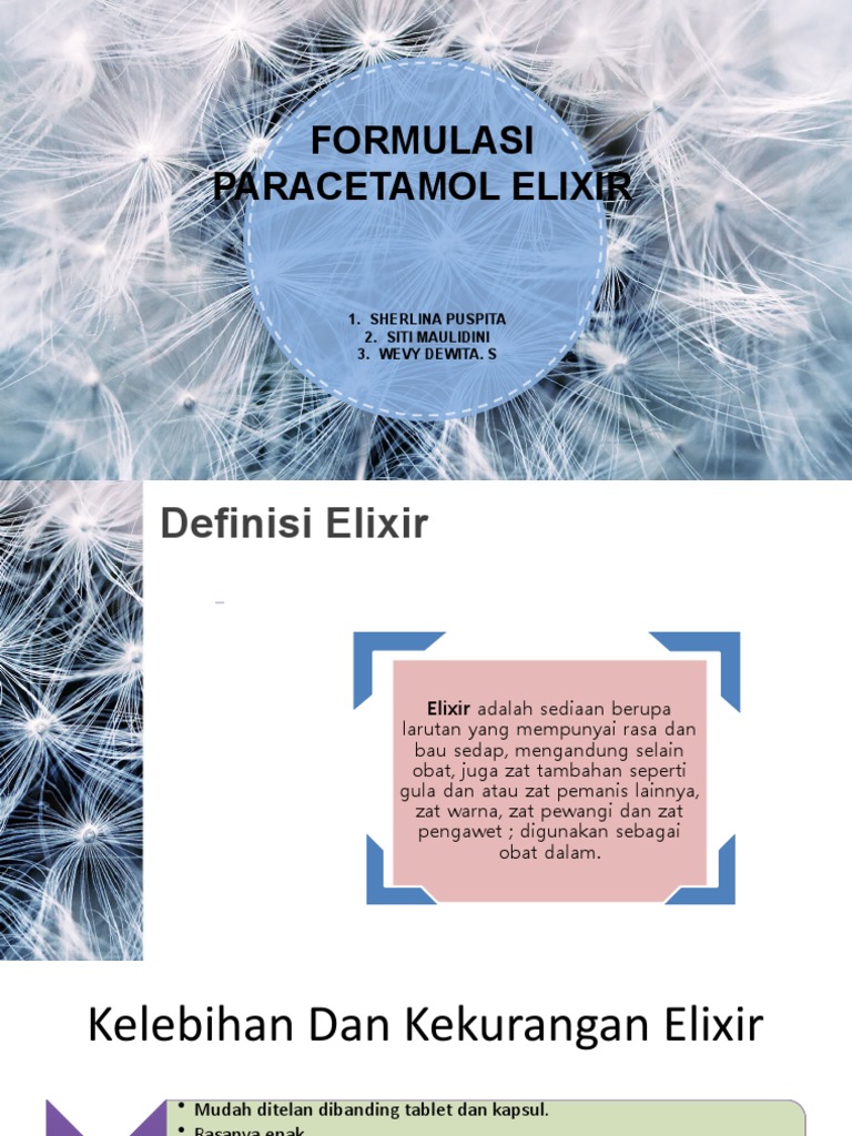 FORMULASI PCT Elixir | PDF