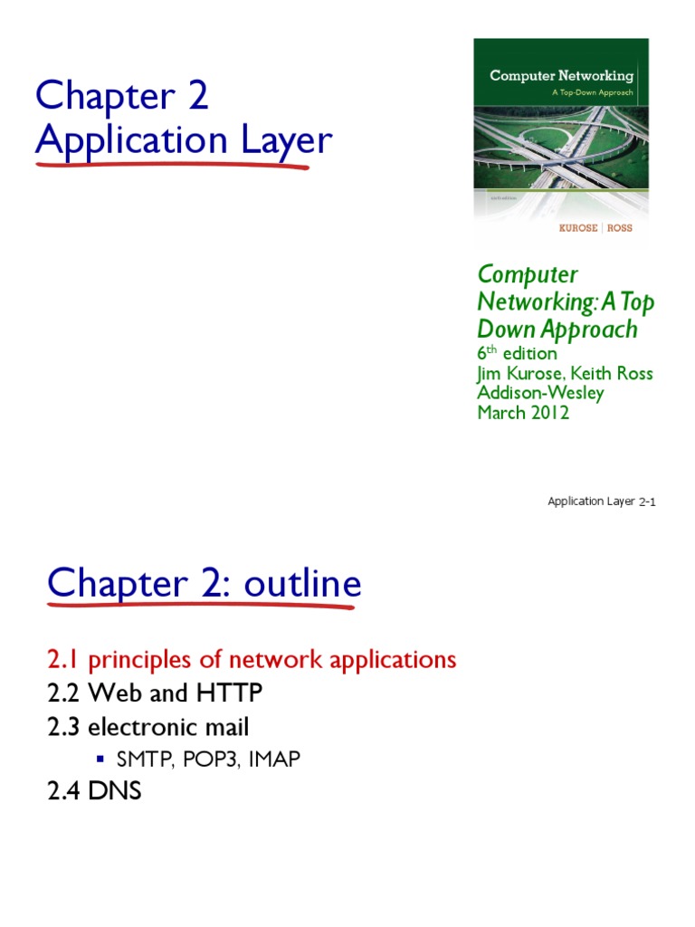Chapter 2 Application Layer PDF | PDF | Domain Name System | Hypertext Transfer Protocol