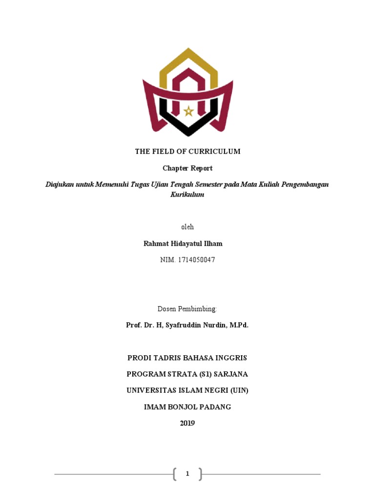 Bab I Chapter Report | PDF | Karier & Perkembangan