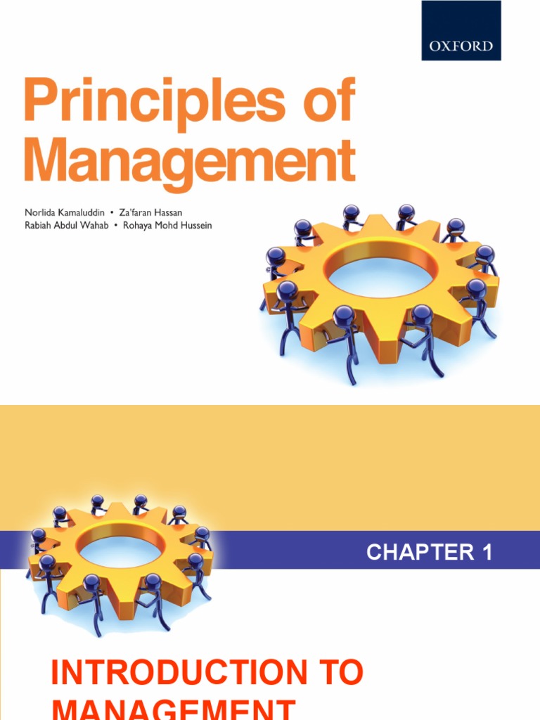 Chapter 1 Introduction To Management | PDF | Goal | Resource
